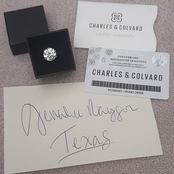 Charles & Colvard | Jewelry | Charles And Colvard 6 Carat Round ...